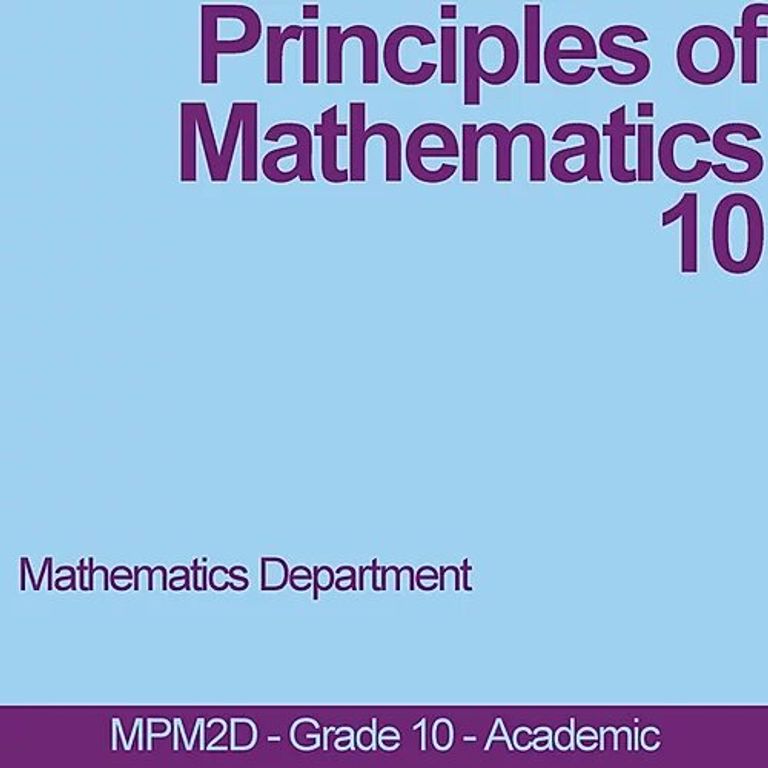 Principles Of Mathematics 10 Online High School Courses