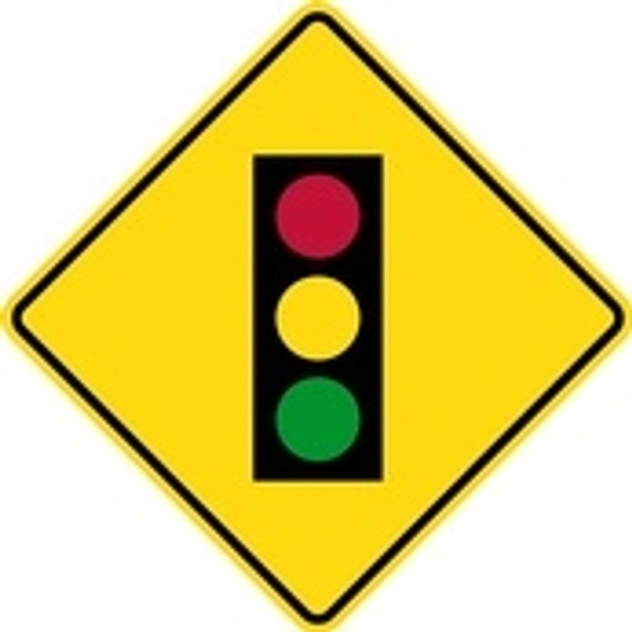 Buy WB-2A Prepare To Stop At Traffic Signals Ahead Sign